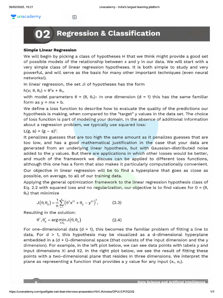 Chapter 2 Regression | PDF