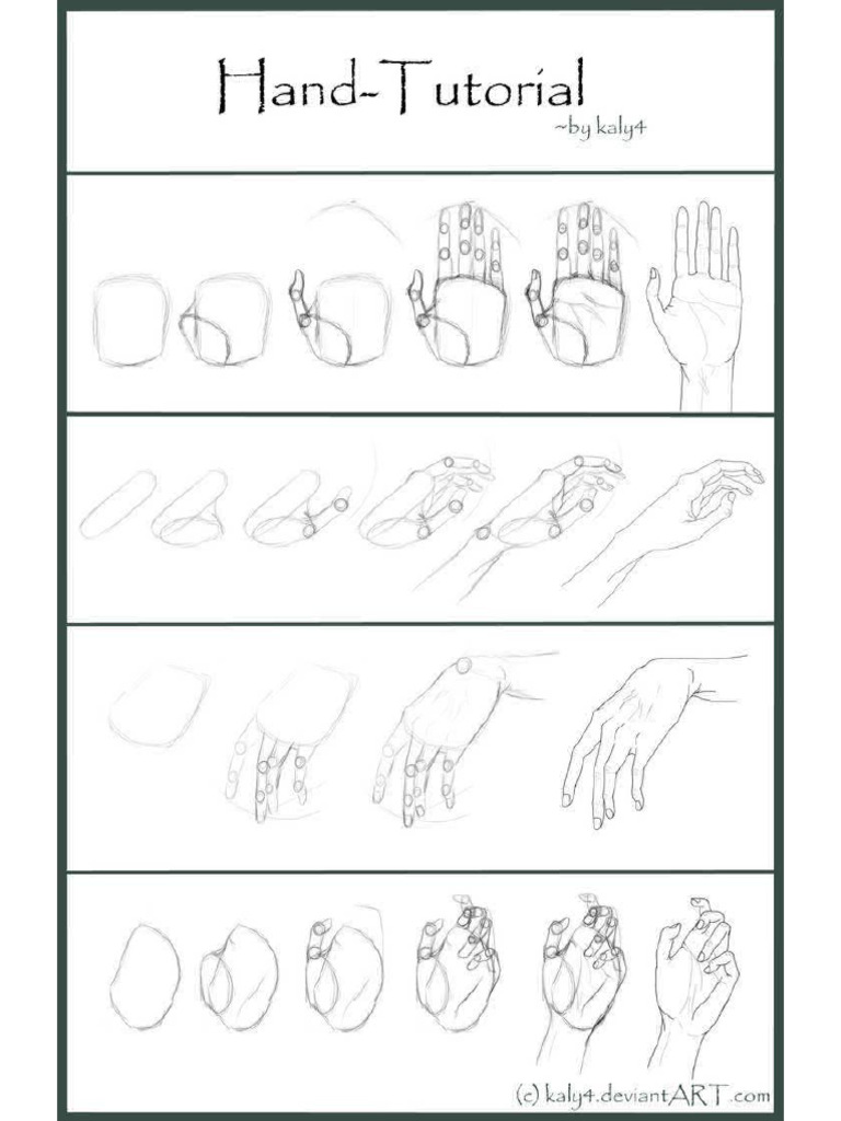 Hand Tutorial - by Kaly4 On DeviantArt | PDF