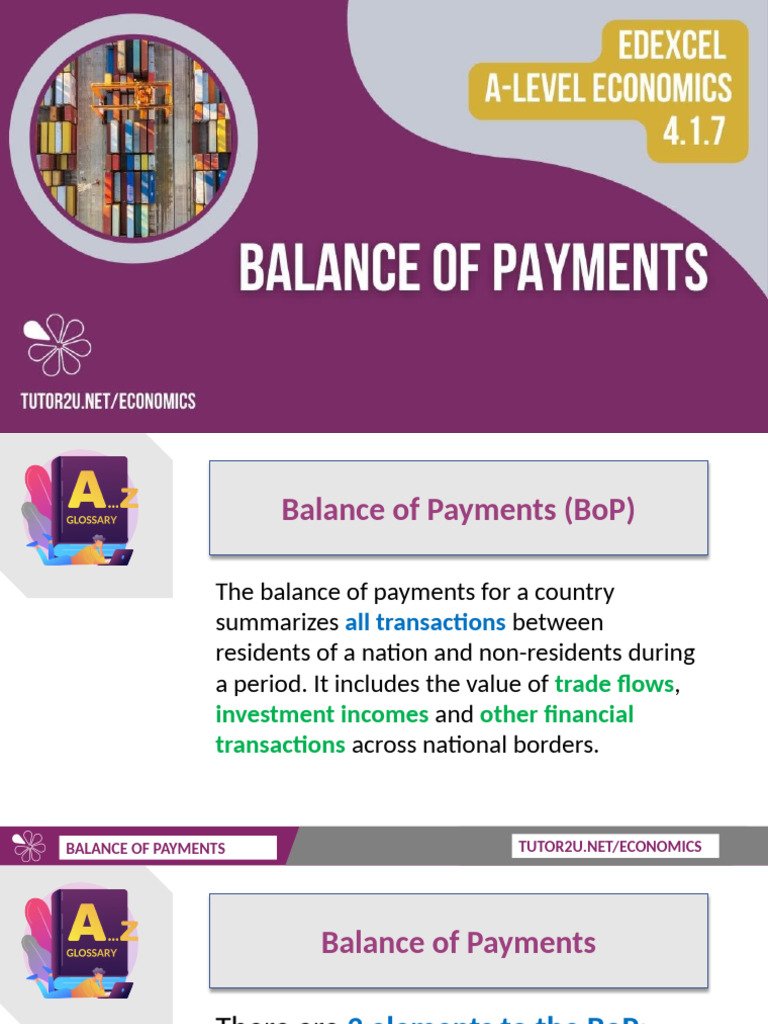 UK Balance of Payments Overview | PDF | Balance Of Payments | Balance ...