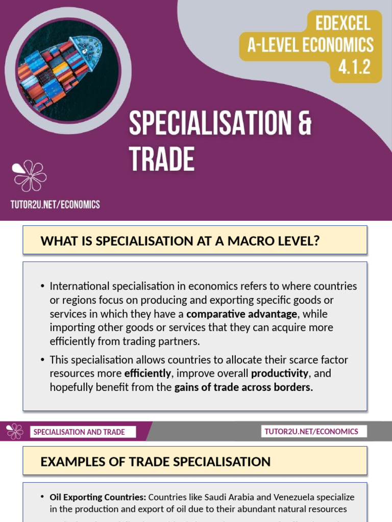 Understanding International Specialisation | PDF | Economics ...