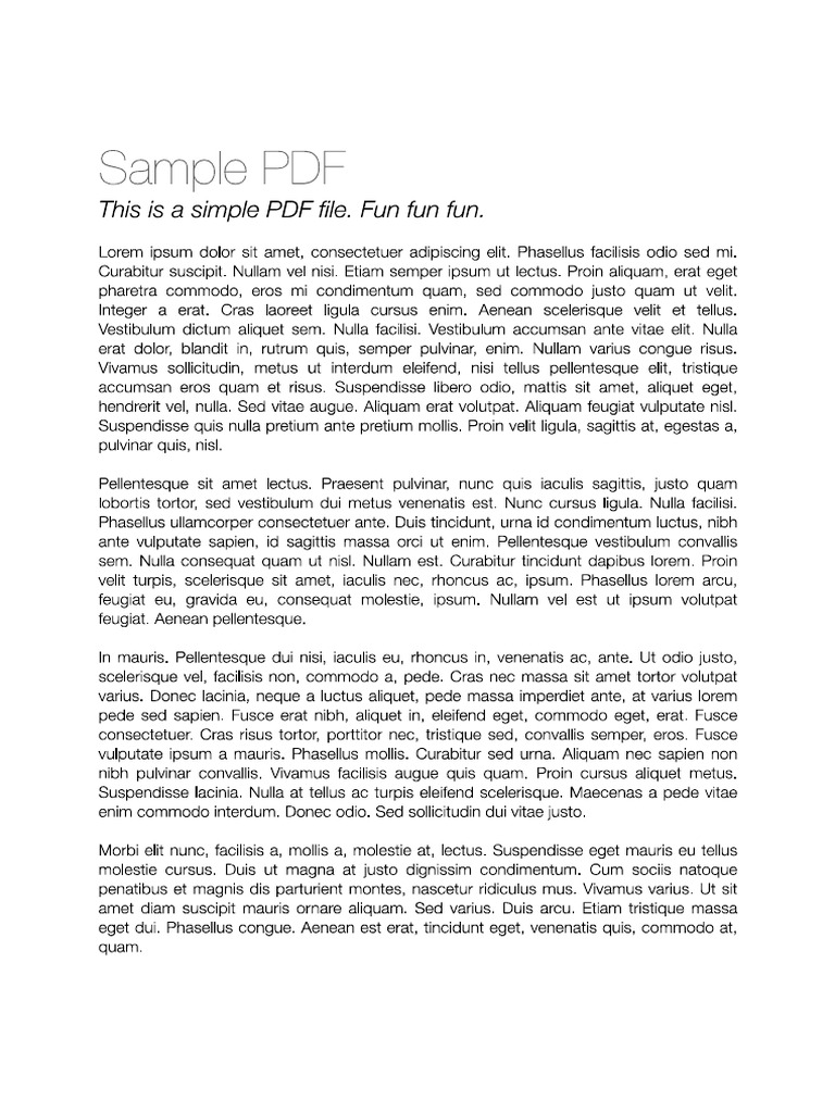 Sample PDF | PDF