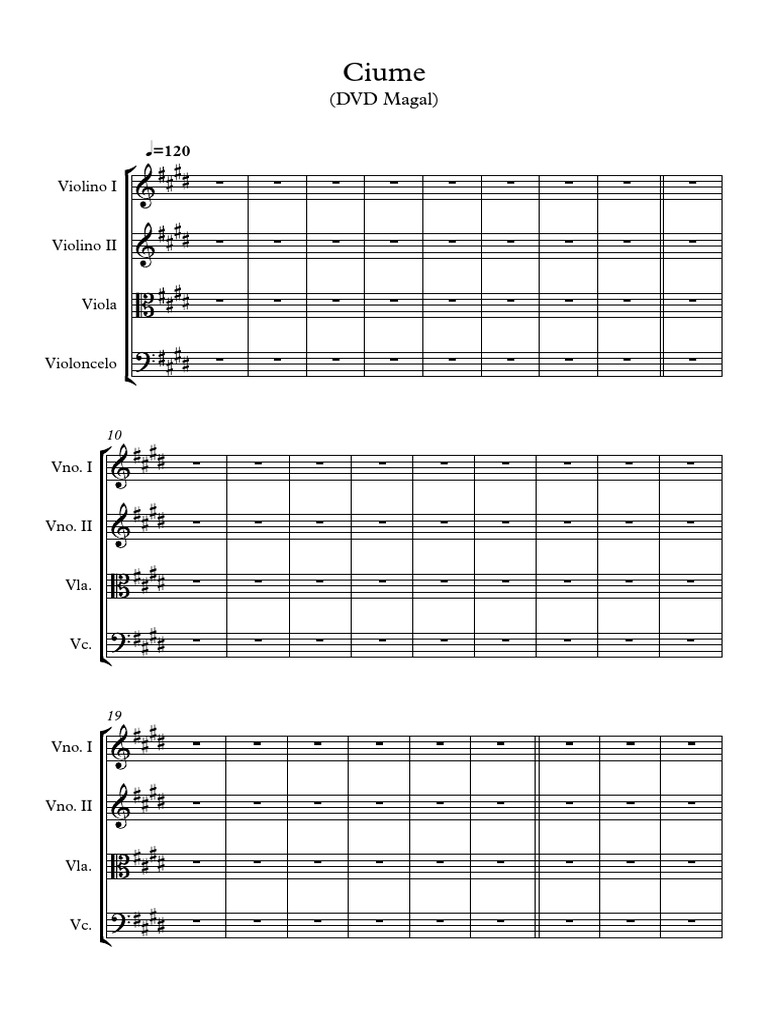 Ciume (DVD Magal) - Partitura Completa | PDF