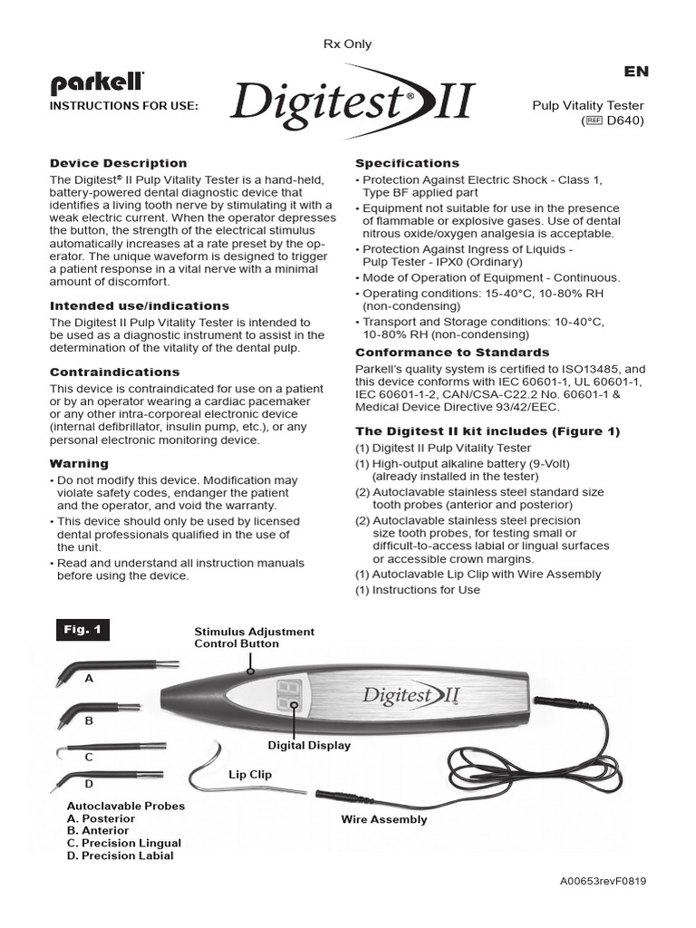 Digitest-II-ifu | PDF | Tooth | Human Tooth