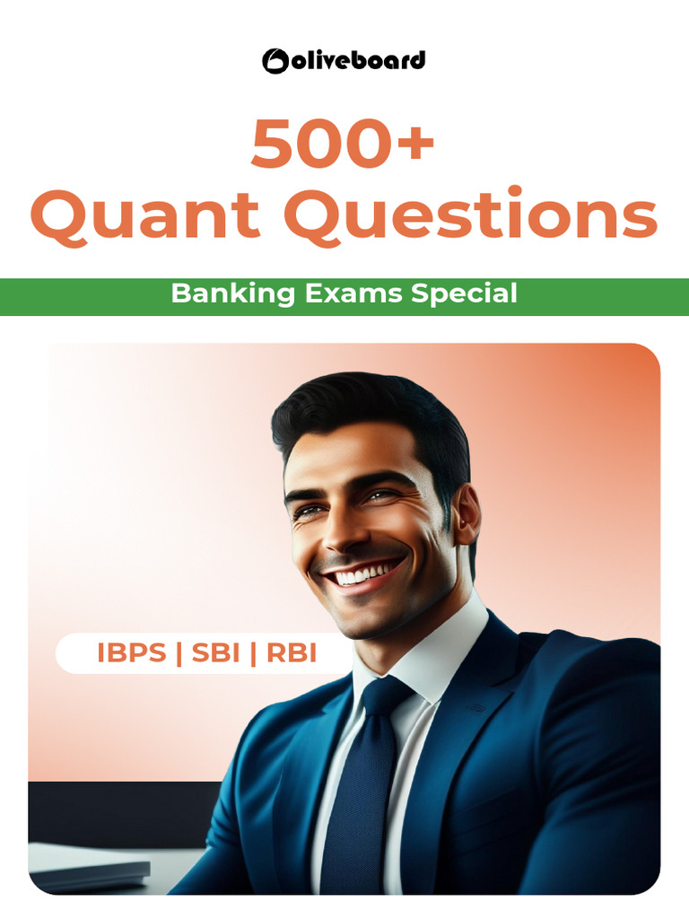 500+ Pre-Level Quant Questions | PDF