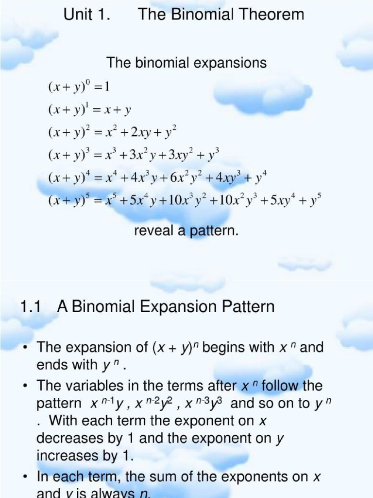 Binomial Theorem | PDF