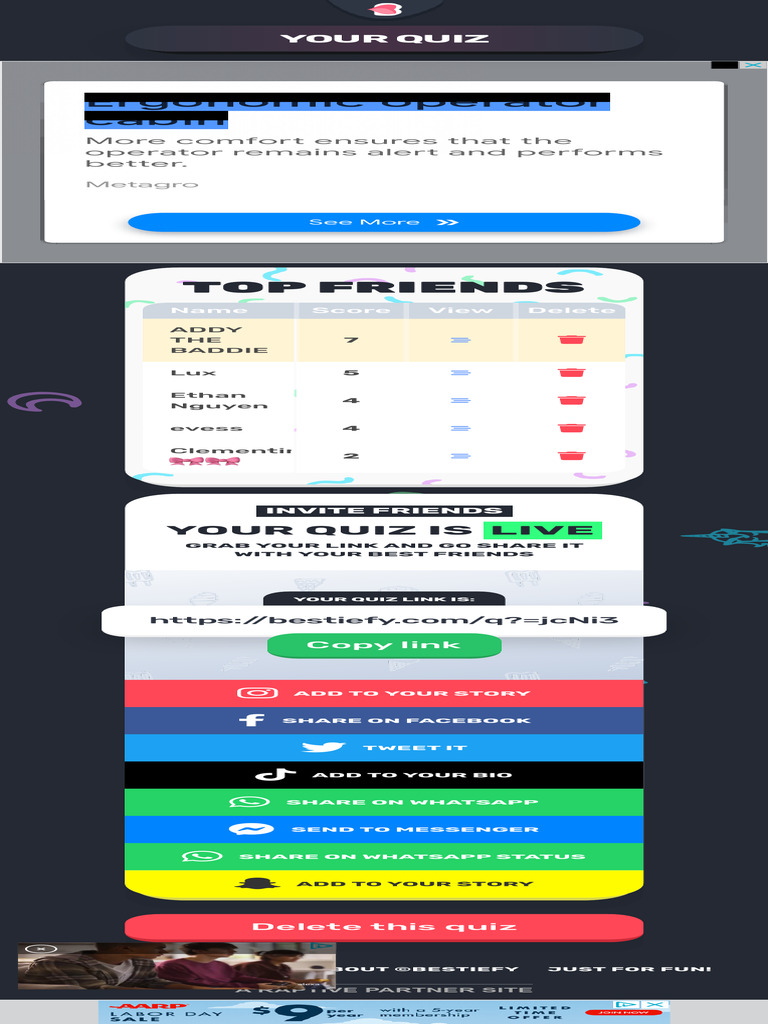 Beat This Quiz & Prove You're A Real Friend - Bestiefy | PDF