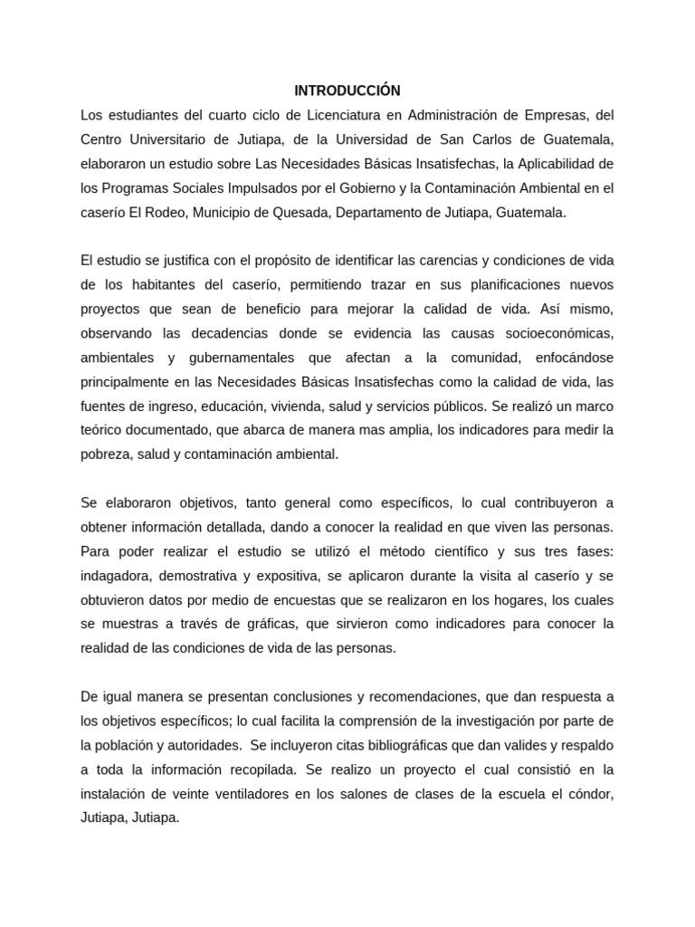 INTRODUCCIÓN Corregida | PDF