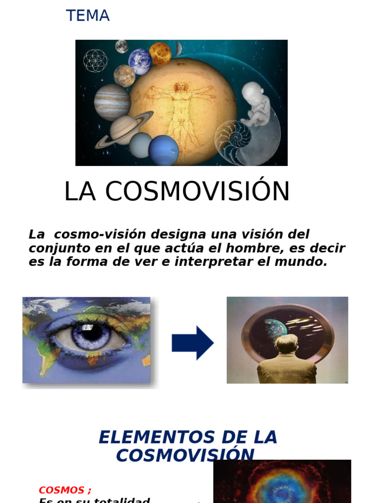 Elementos y Visiones de la Cosmovisión | PDF | Educación en artes liberales