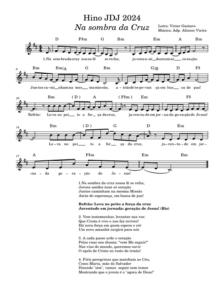Hino JDJ 2024 - Versão Final | PDF