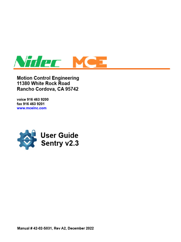 42-02-S031 A2 Sentry User Guide 5 | PDF | Access Control | Elevator
