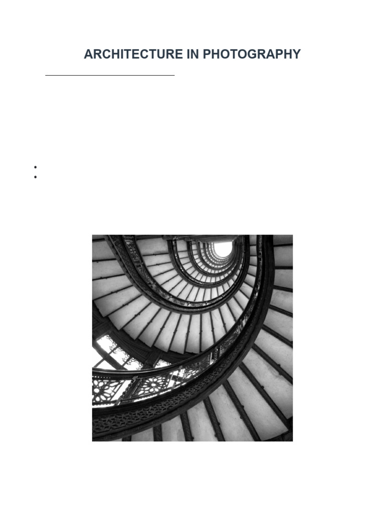 Architecture in Photography | PDF | Camera | Artistic Techniques