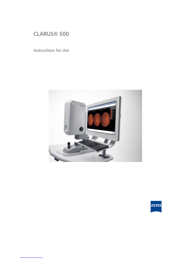 Zeiss Clarus 500 Fundus Camera - Retinal Camera | PDF