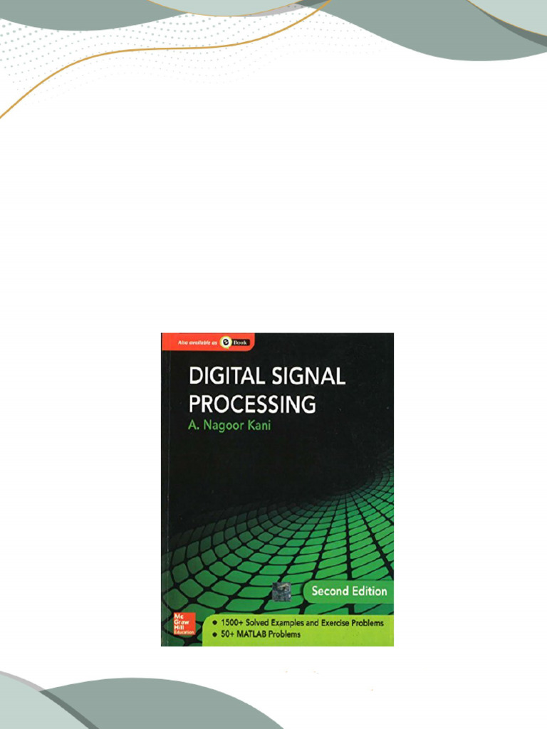 [FREE PDF sample] (Ebook) Digital Signal Processing by Nagoor Kani ISBN ...