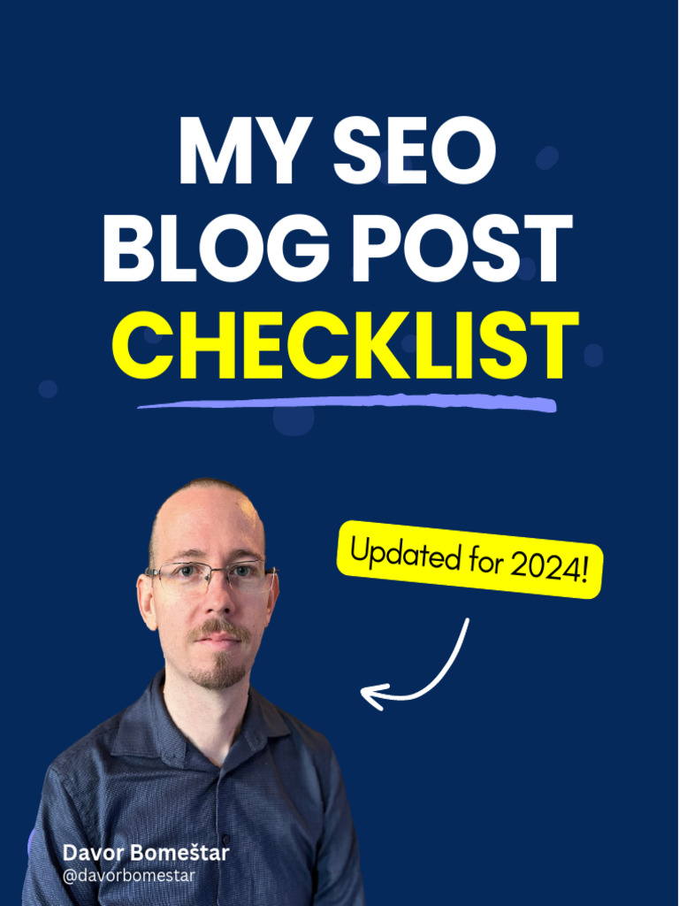 Insane Blog Post SEO Checklist | PDF | Search Engine Optimization ...
