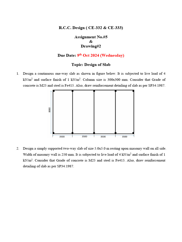 Assignment5 Slab | PDF