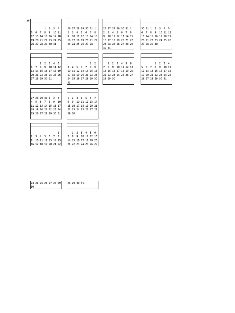 Calendario Simple 20025 | PDF