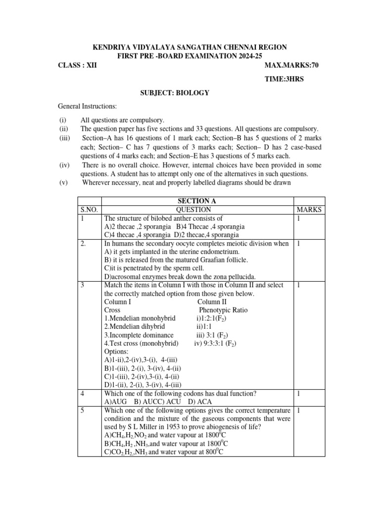 12 BIO QP 02122024 | PDF | Genotype | Cotton