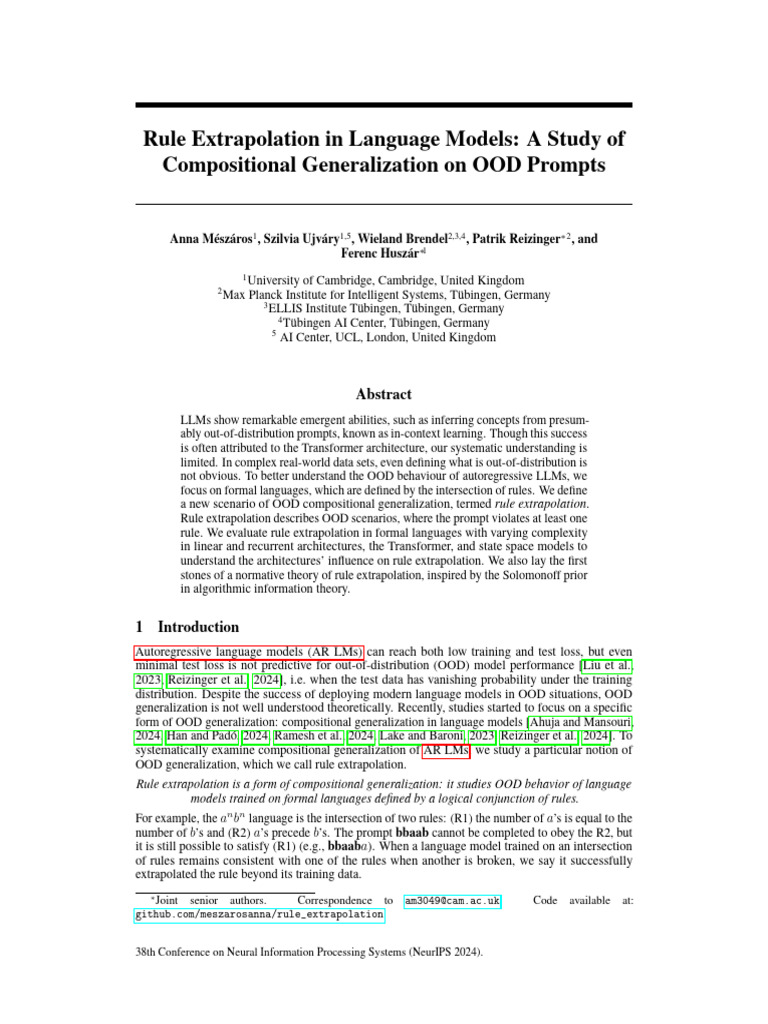20620 Rule Extrapolation in La | PDF | Bracket | Theory