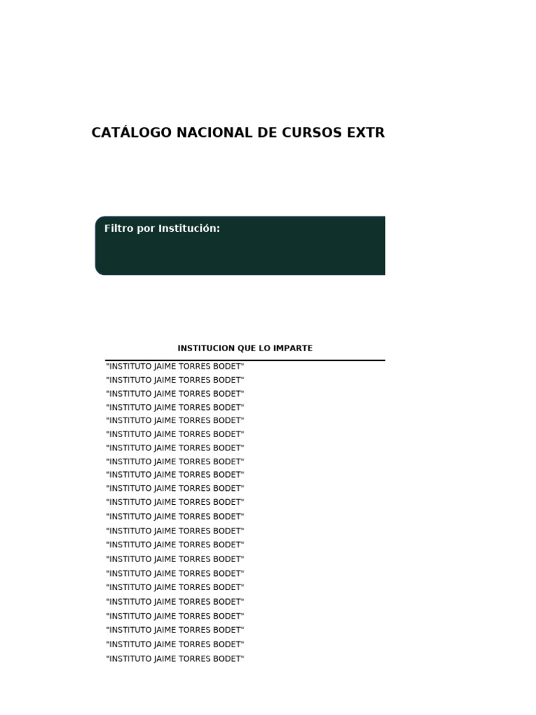 Cursos Extracurriculares en Institutos | PDF | Escuelas | Organizaciones educativas