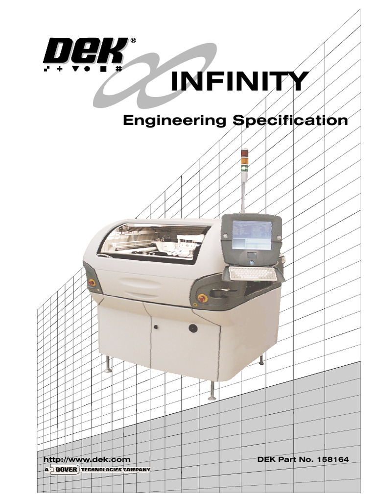 DEK Infinity Engineering Spec | PDF | Printer (Computing ...