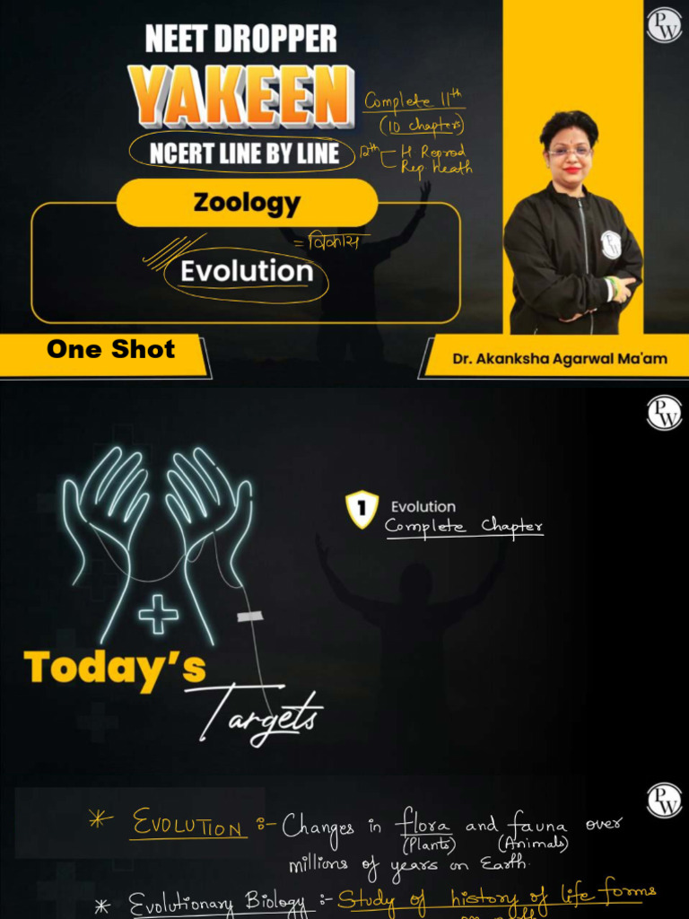 Evolution_One_Shot_Class_Notes_NCERT_ | PDF