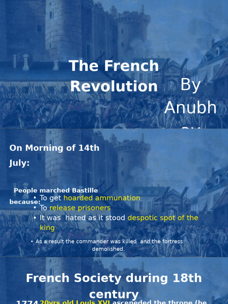 Overview of the French Revolution | PDF | French Revolution | Taxes
