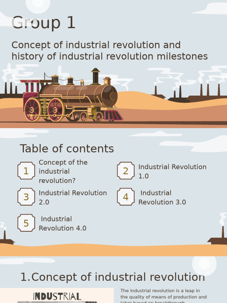 Group - 1-Concept of Industrial Revolution and History of Industrial ...