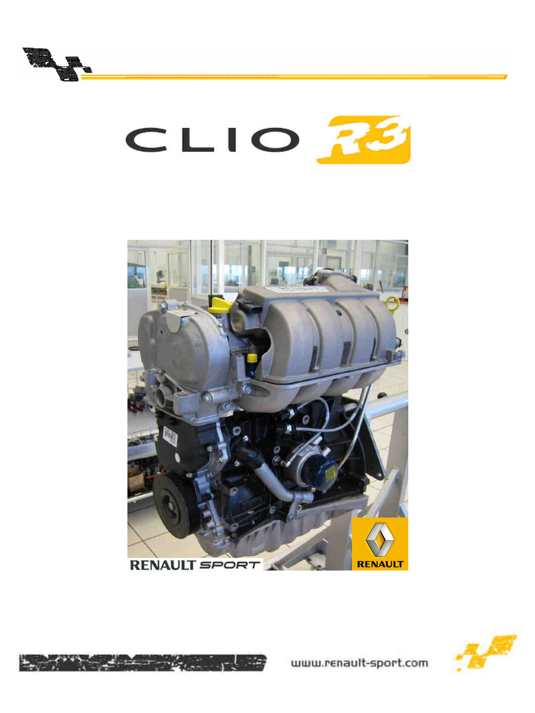 Renault Clio R3 Engine Guide | PDF | Piston | Bearing (Mechanical)