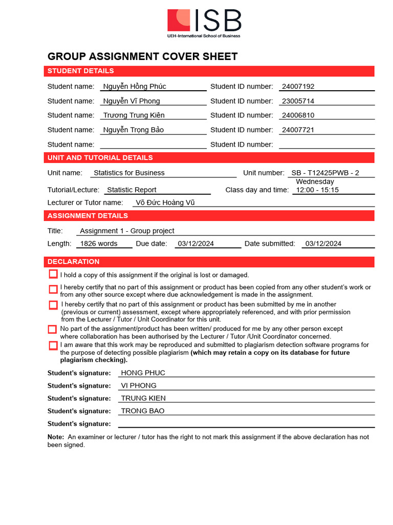 SB Assignment 1 (Group 68) | PDF | Histogram | Mode (Statistics)
