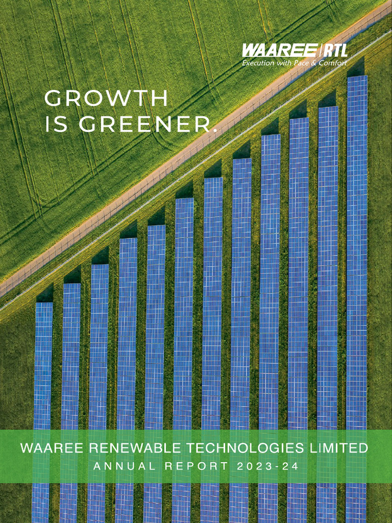 Waaree Renewable Technologies Annual Report | PDF | Renewable Energy ...