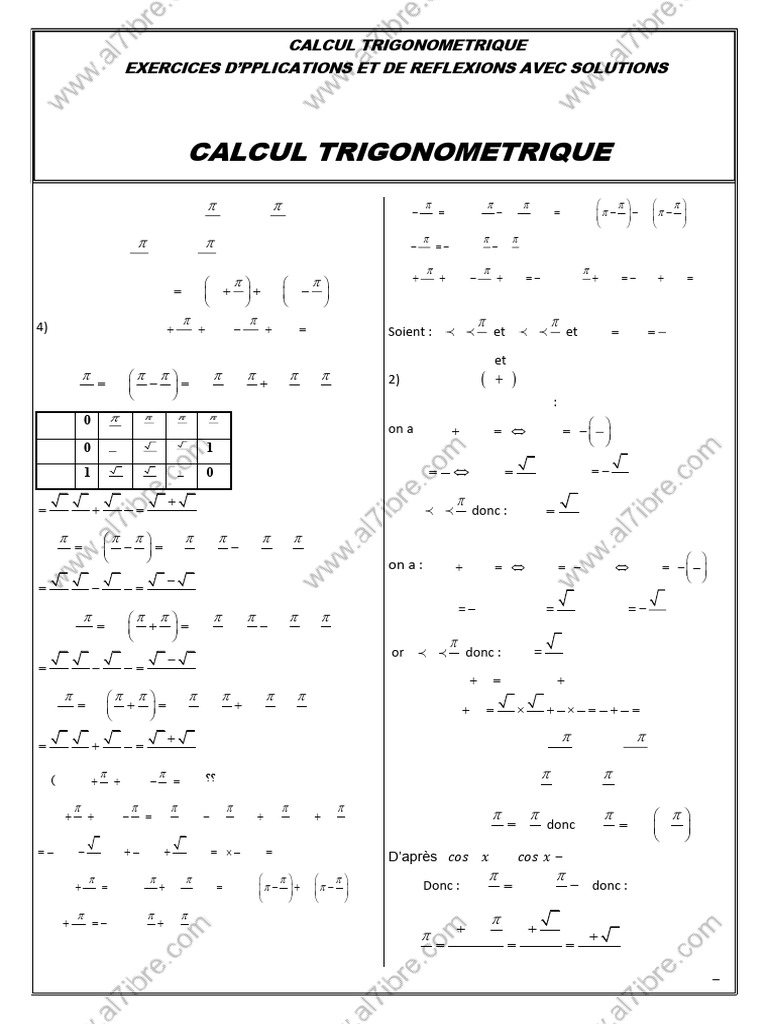 Linéarisation de cos(3x) | PDF | Géométrie | Mathématiques