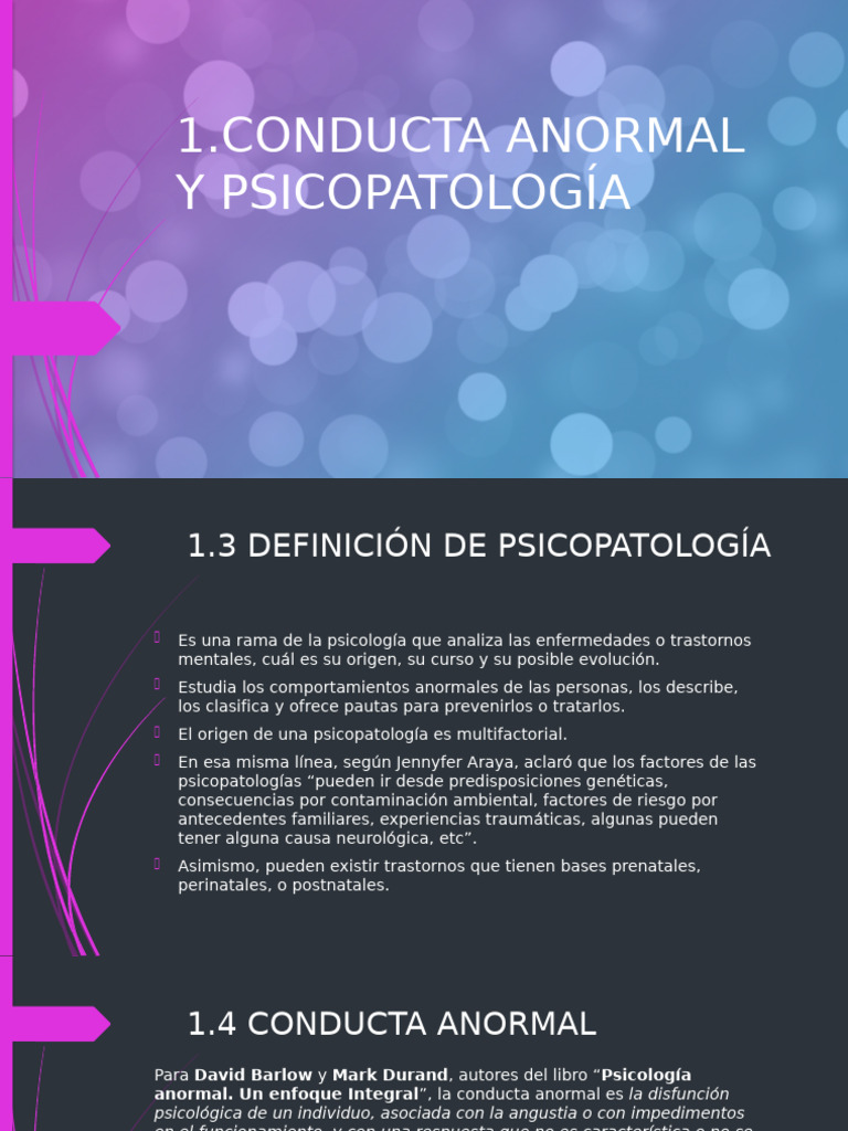 1.Conducta Anormal y Psicopatologia | PDF | Manual Diagnóstico y Estadístico de los Trastornos ...