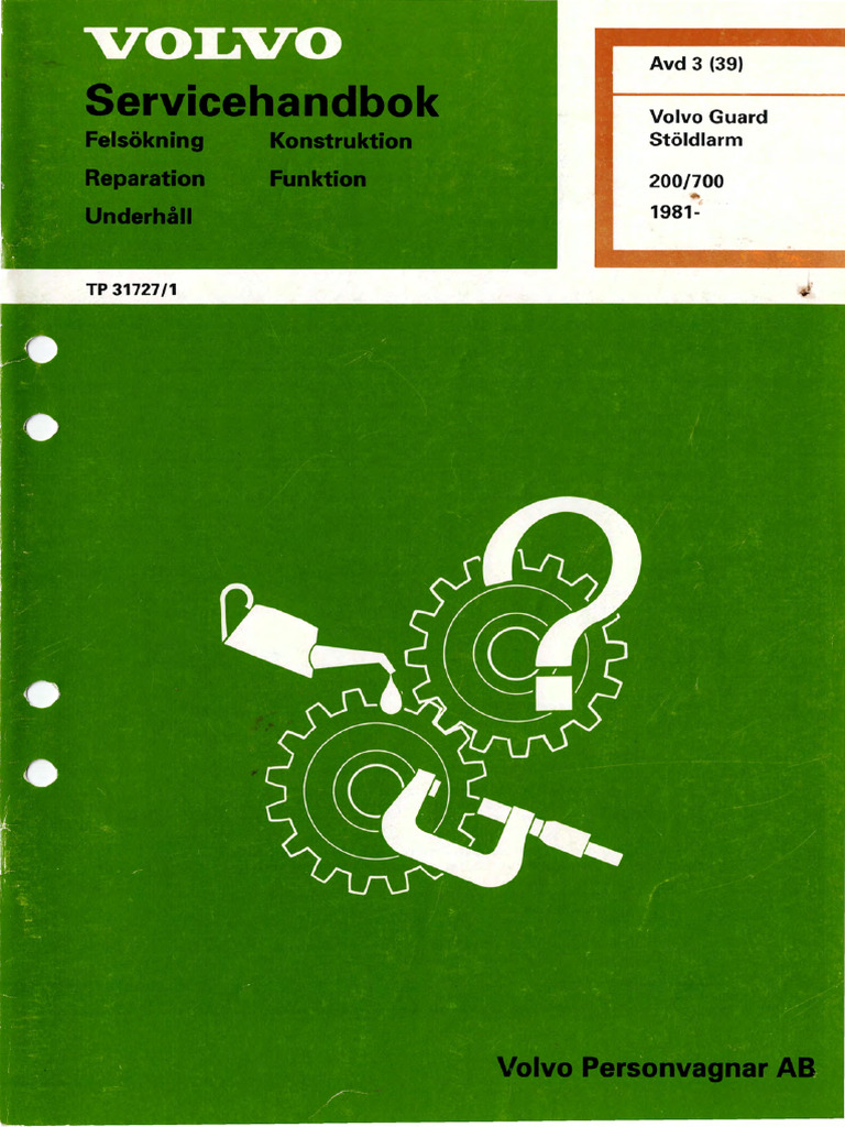 volvo guard 1 Tp 31727 | PDF