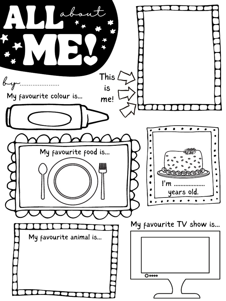 All About Me - Year 2 and 3 Worksheet | PDF