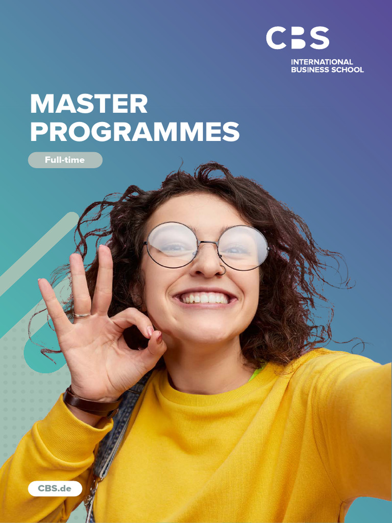 CBS Masterbroschuere en | PDF | Academic Degree | Digital Marketing