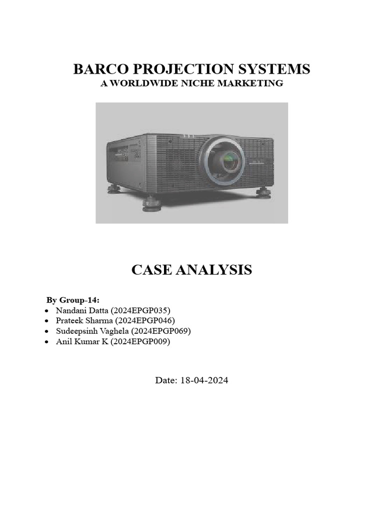 Barco Projection Systems | PDF | Pricing | Sony