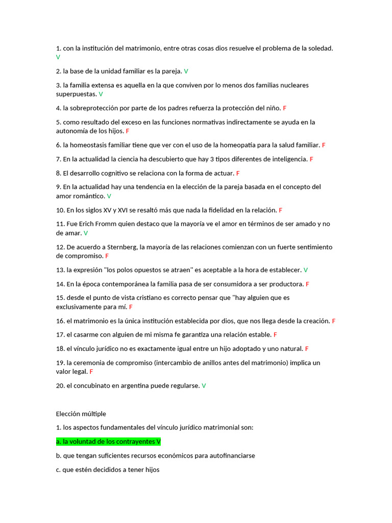 Parcial Edu | PDF | Matrimonio | Amor