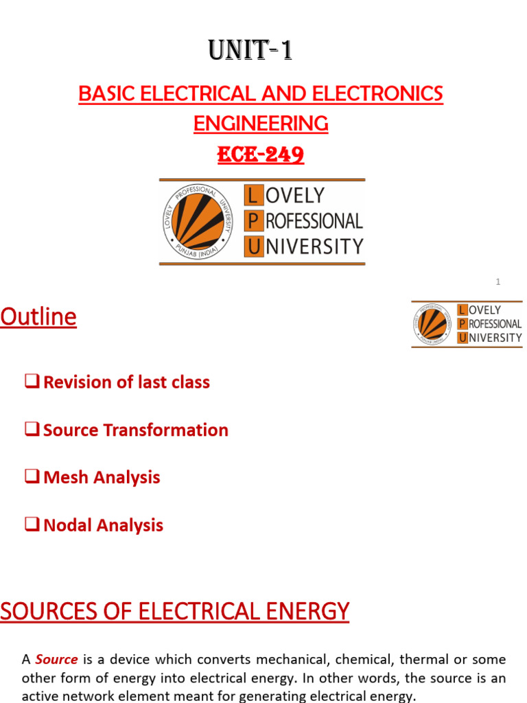 Lec5 | PDF | Electrical Network | Electricity