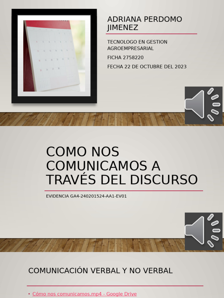 Como Nos Comunicamos Atraves Del Discurso | PDF