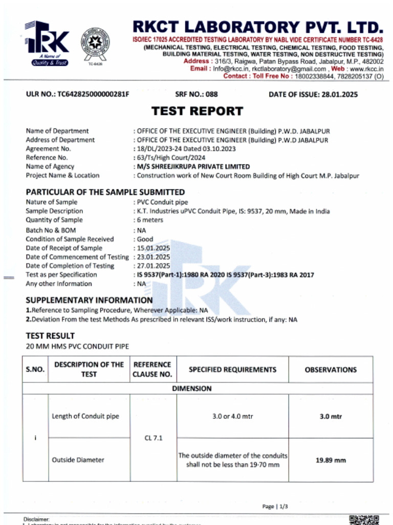 Shreejikrupa Pvt.ltd Pwd High Court Conduit Pipe 0281f-0283f | PDF
