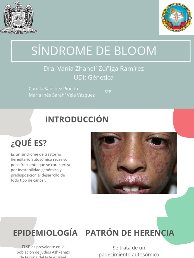 Síndrome de Bloom: Epidemiología y Diagnóstico | PDF | Cáncer | Adn