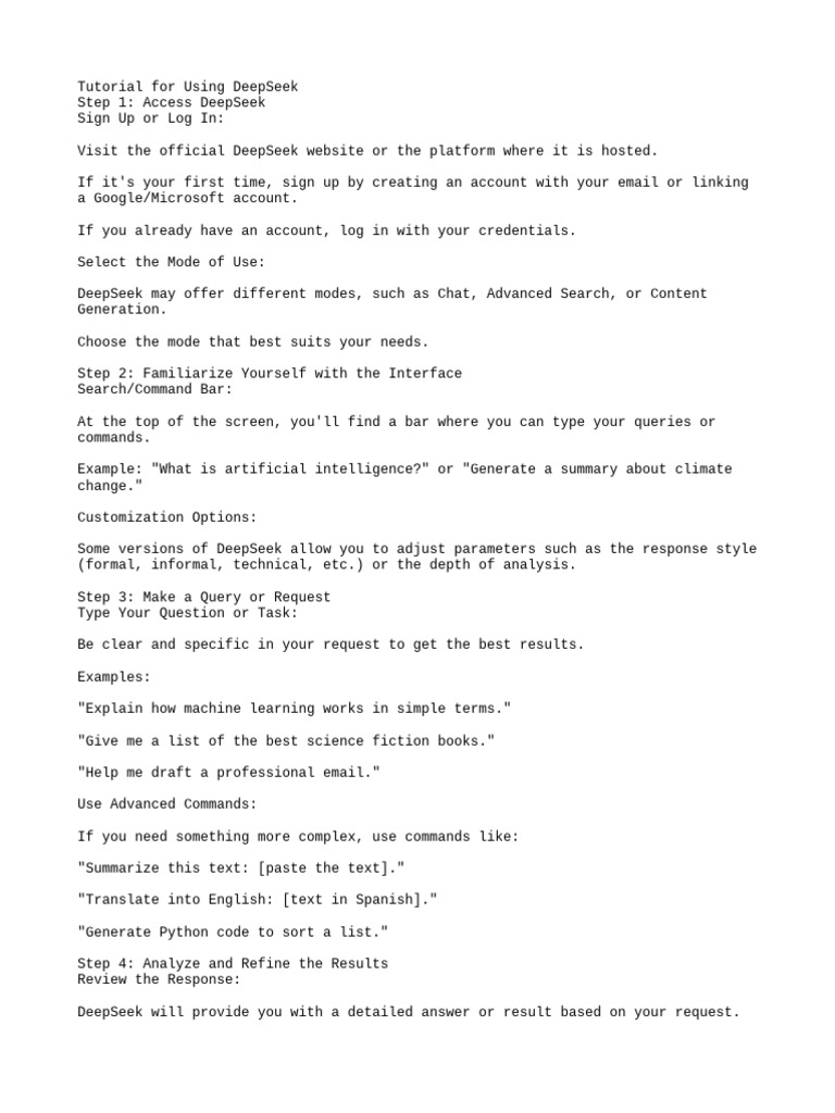 Tutorial Deepseek Eng 667865656 | PDF | Data | Microsoft Excel