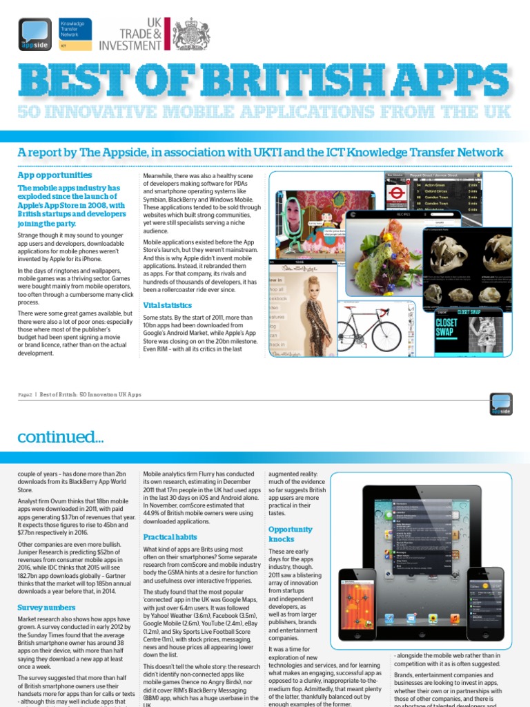 Best of British Apps: 50 Innovative Mobile Applications From The UK ...