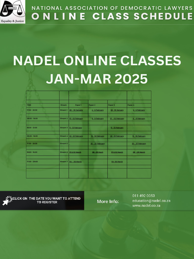 Online Classes 2025 1 | PDF