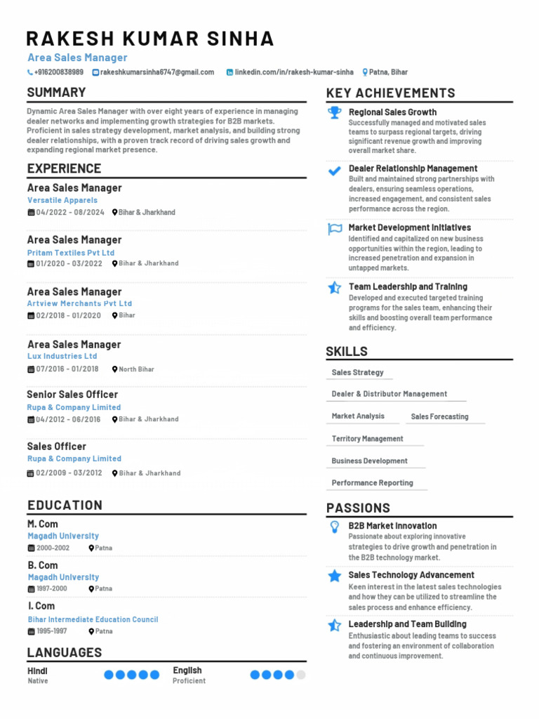 Resume Rakesh | PDF | Business | Economies