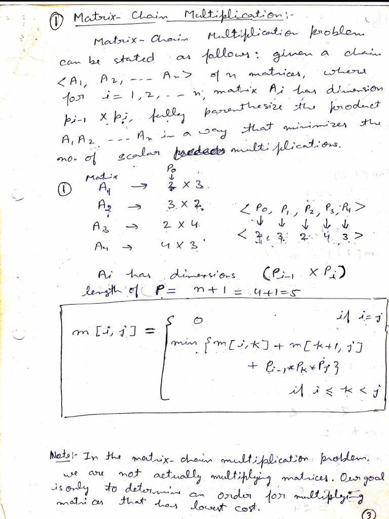 2 Matrix Chain Multiplication Pdf