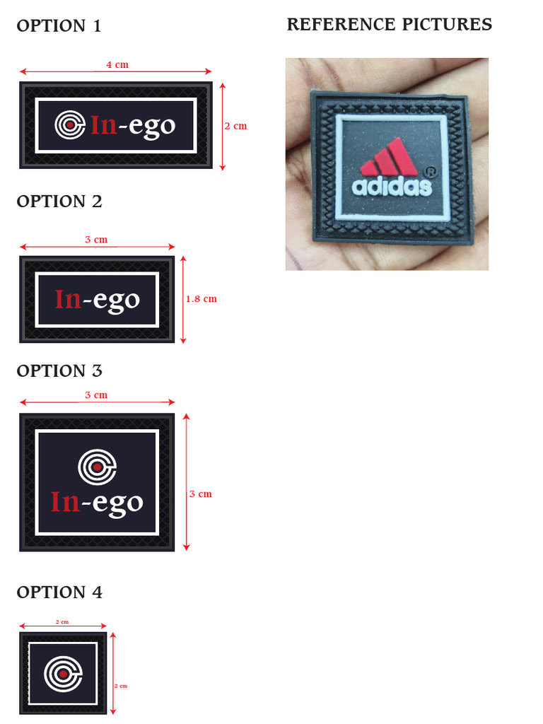 Inego Rubber Badge Options | PDF