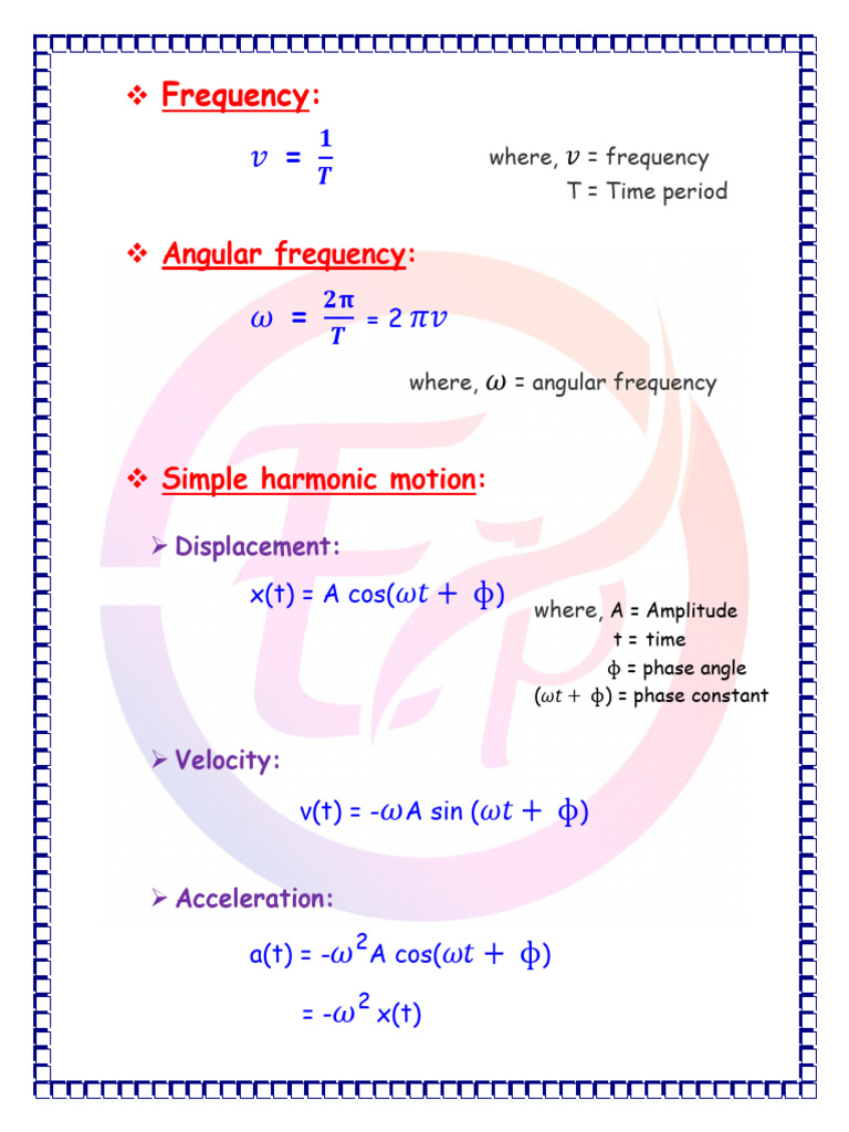Oscillations Fs (Edustudy Point) | PDF | Quantity | Oscillation