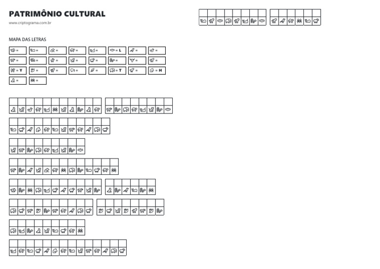 Criptograma Patrimônio Cultural | PDF