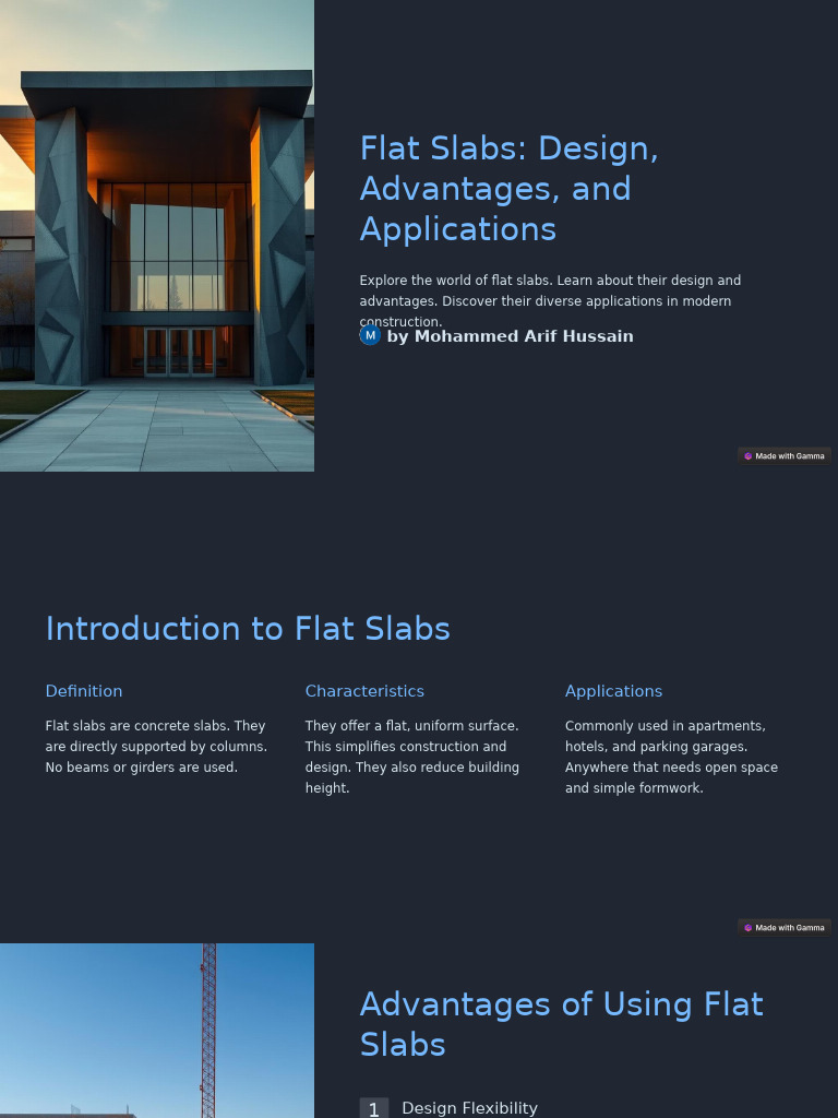 Flat Slabs Design Advantages and Applications | PDF | Concrete ...